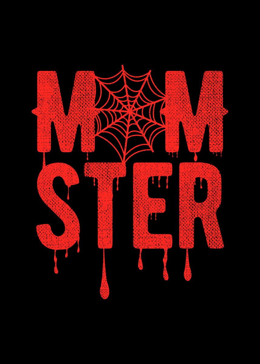 'Momster Halloween Mom' Poster, picture, metal print, paint by Visualz ...