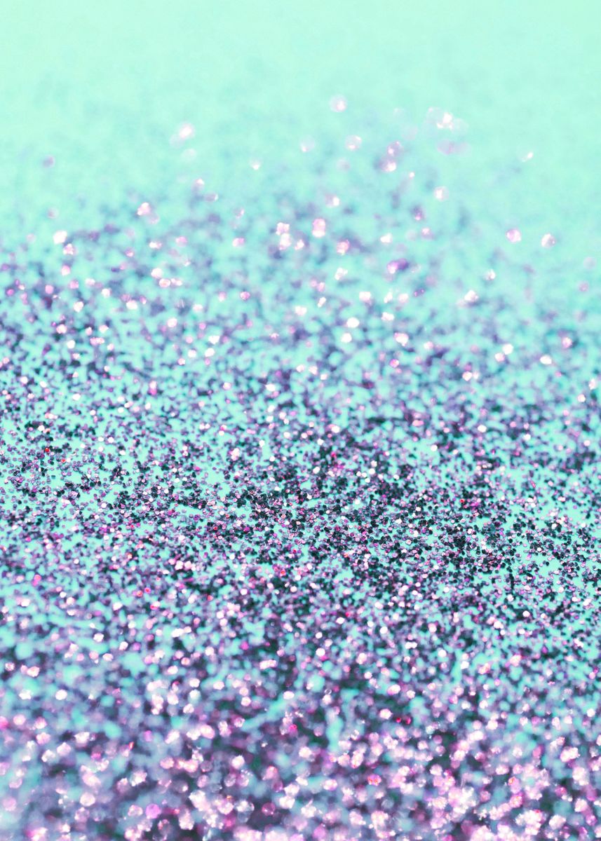 'Mermaid Ocean Glitter 2' Poster, picture, metal print, paint by Anita ...