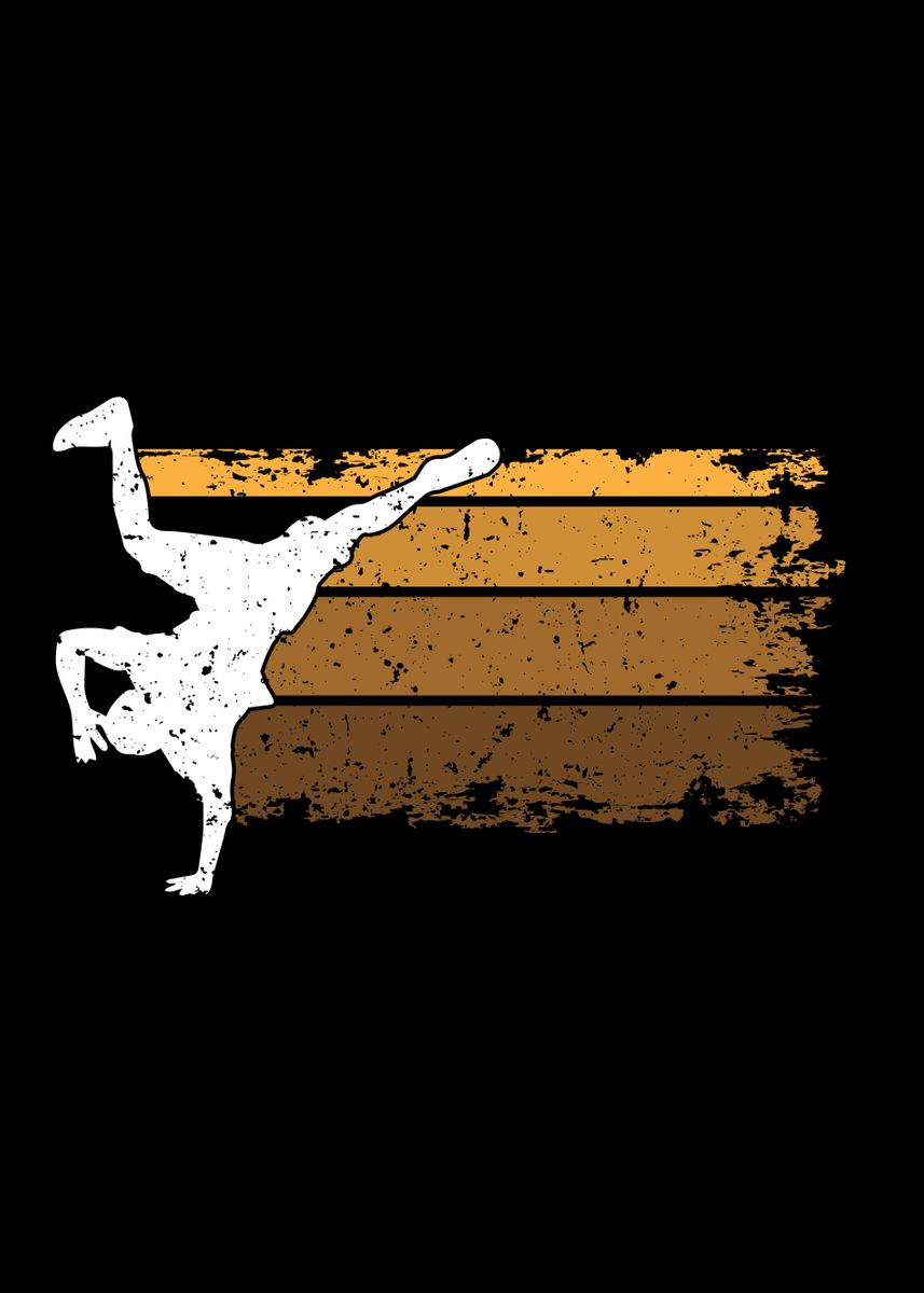 'Breakdance Kids' Poster, picture, metal print, paint by ZS C O M M E R ...