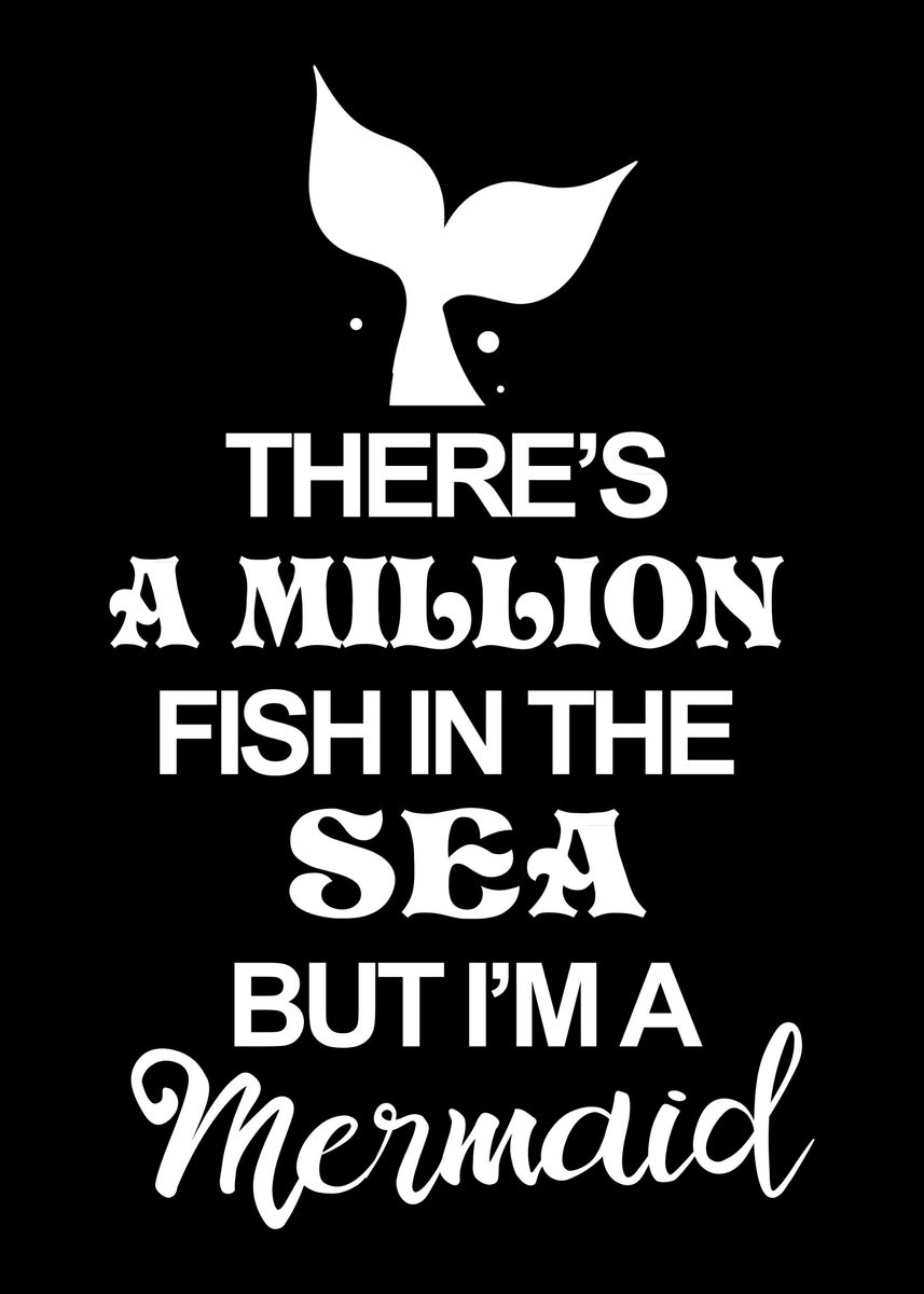 'Mermaid Million Fish Sea' Poster by FunnyGifts | Displate