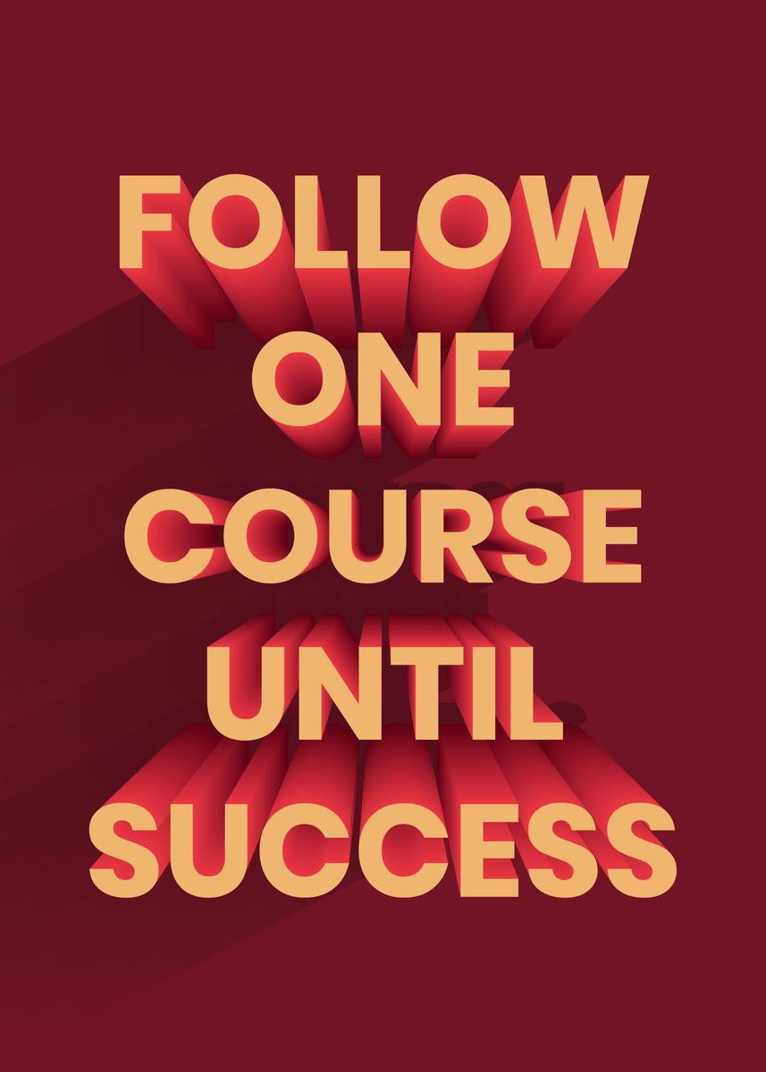 '3D Motivation Quote' Poster, picture, metal print, paint by Rizalul ...