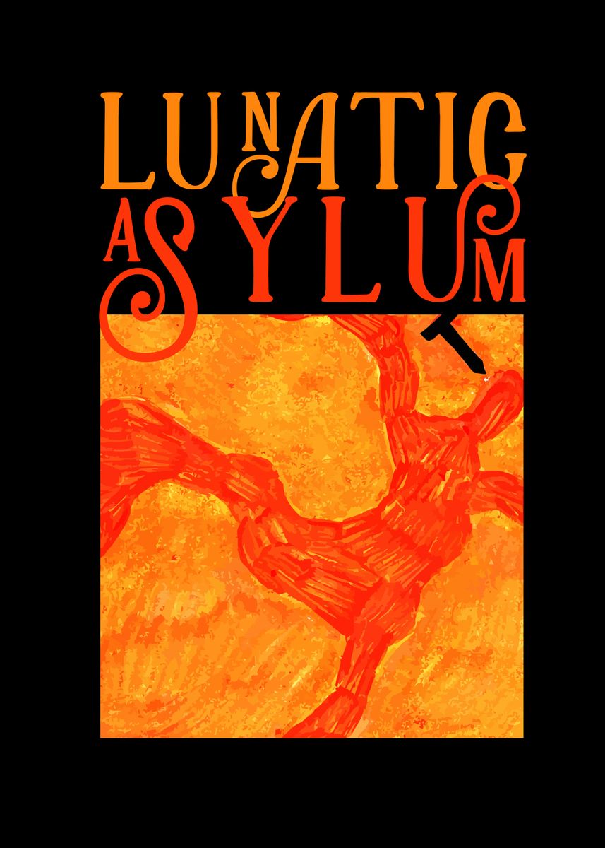 'Lunatic Asylum' Poster, picture, metal print, paint by BlackLineWhite ...