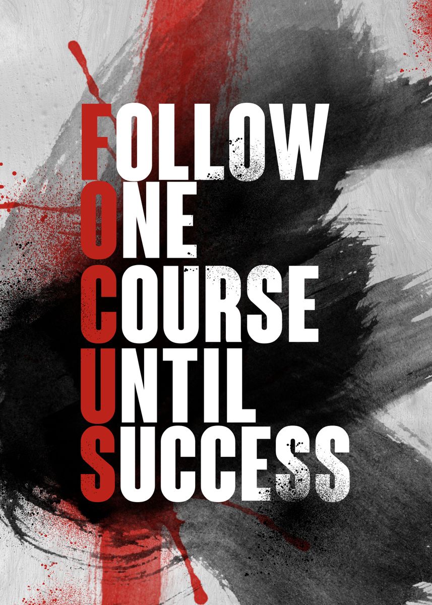 'Focus ' Poster, picture, metal print, paint by Mapsters | Displate