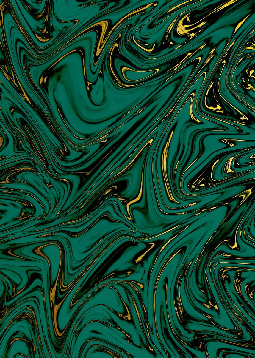'Abstract Green' Poster by Lawry Designs | Displate