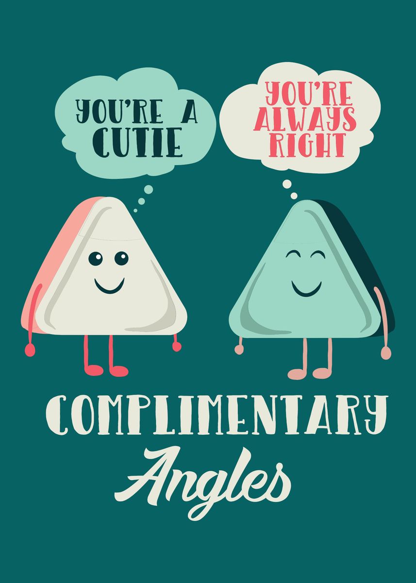 'Complementary Angles' Poster, picture, metal print, paint by ...