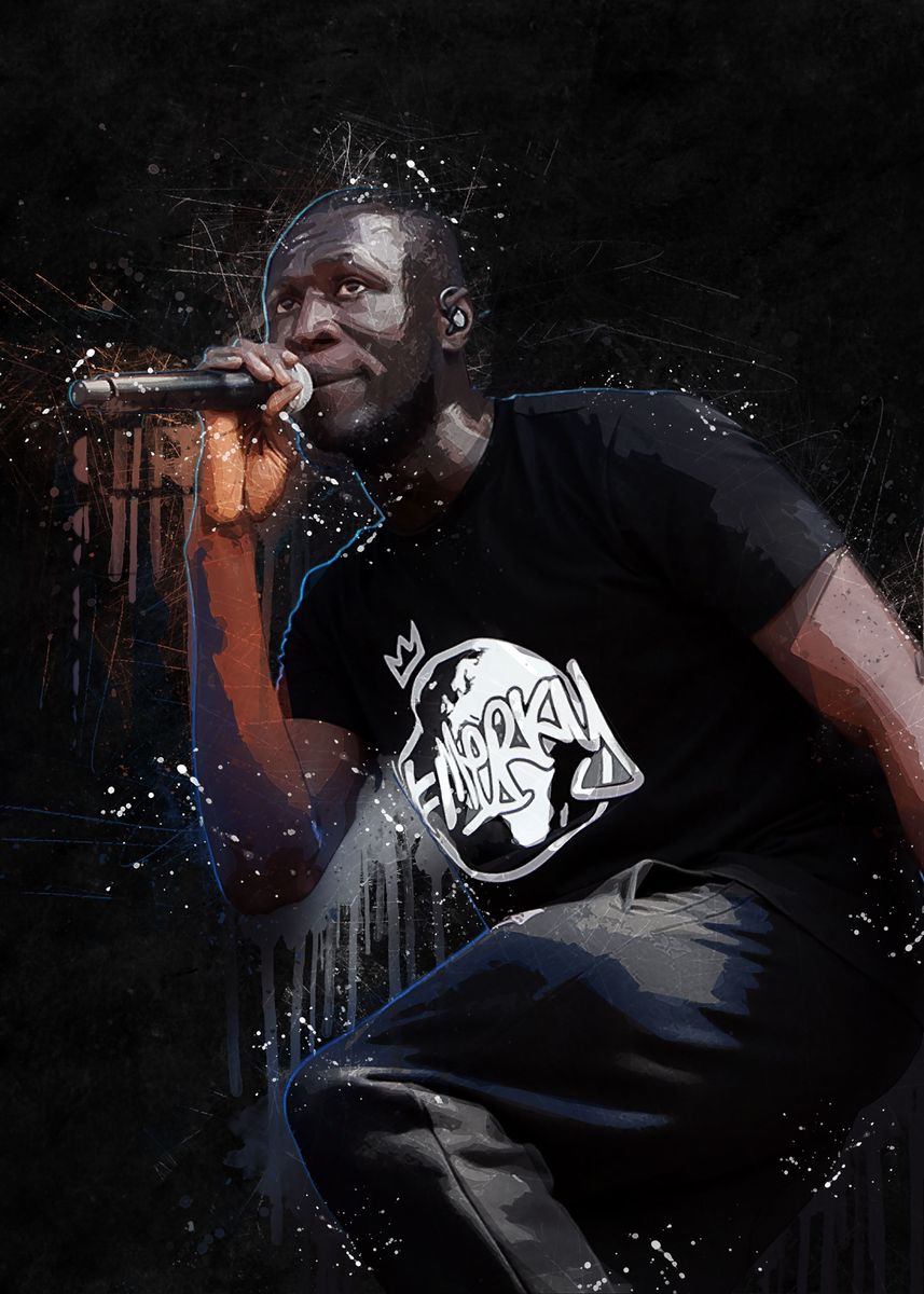 'Stormzy' Poster, picture, metal print, paint by HISAN TEAM | Displate