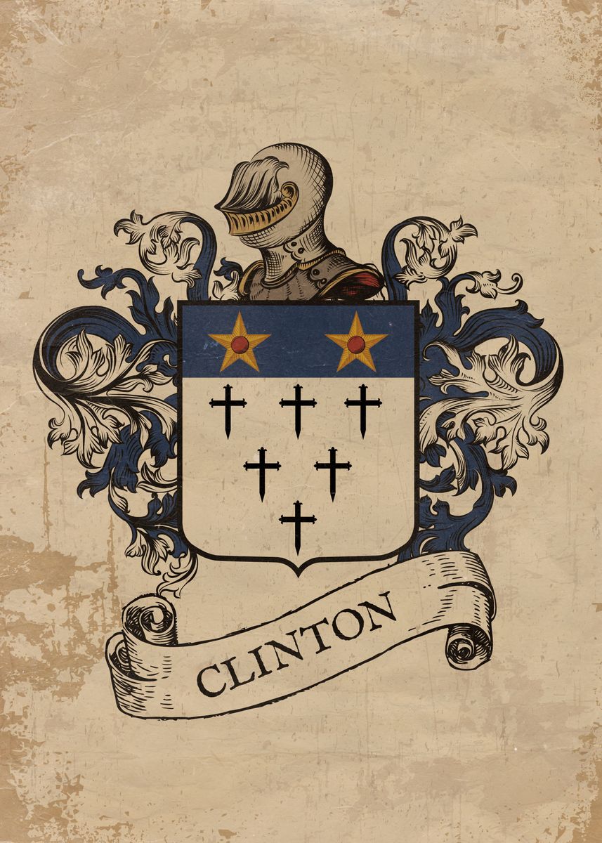 'Clinton Coat if Arms' Poster by Daniel Clark | Displate