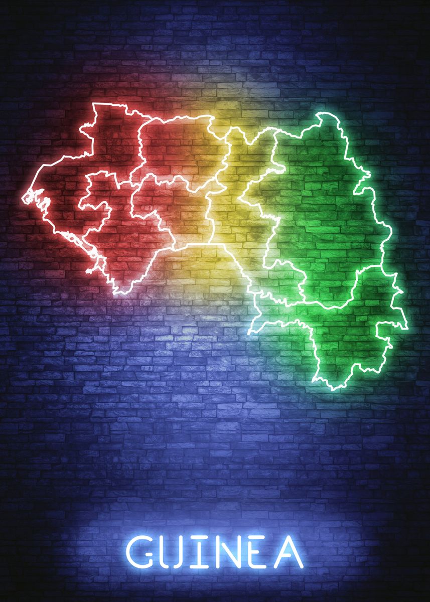 'guinea Conakry' Poster by SplashDesign | Displate