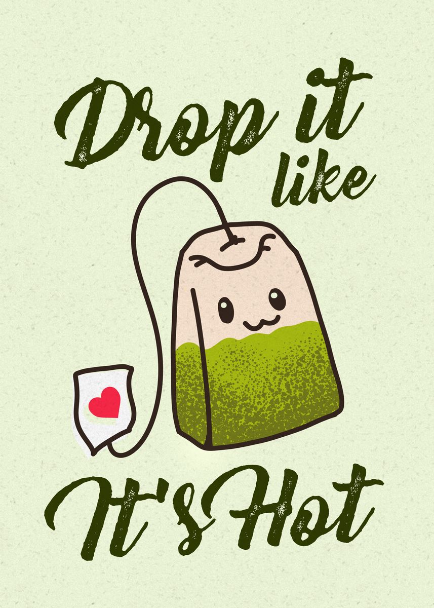 'Funny Tea Poster' Poster, picture, metal print, paint by Giovanni ...