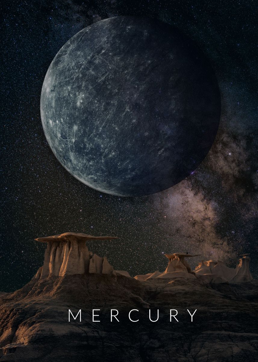 'Mercury Solar System' Poster by maystudio | Displate