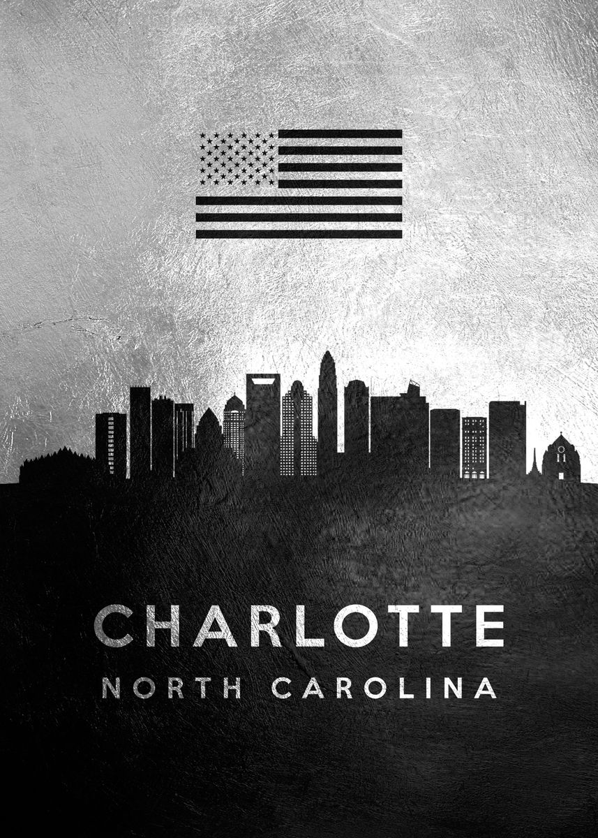 'Charlotte North Carolina' Poster by ABConcepts | Displate