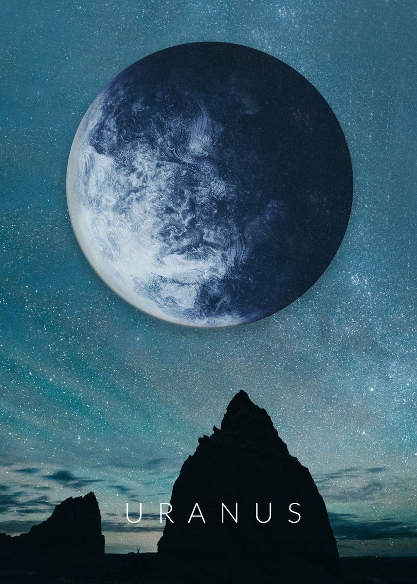 'Uranus Solar System' Poster by maystudio | Displate