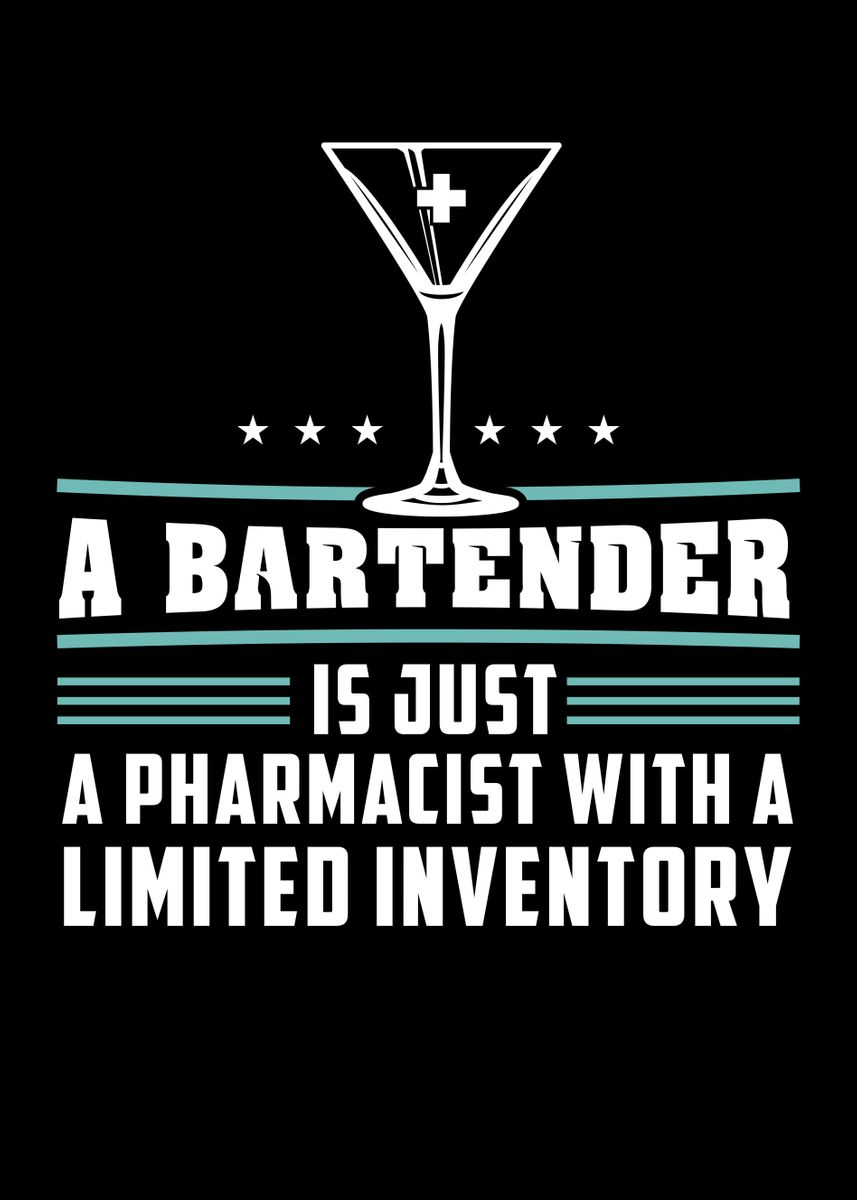 'Bartender' Poster, picture, metal print, paint by Shiva121 | Displate