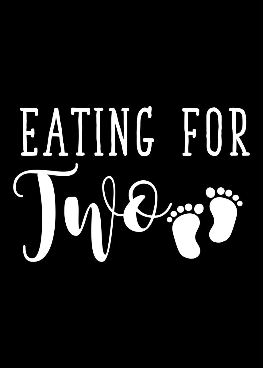 'Eating For Two' Poster, picture, metal print, paint by Cooldruck ...