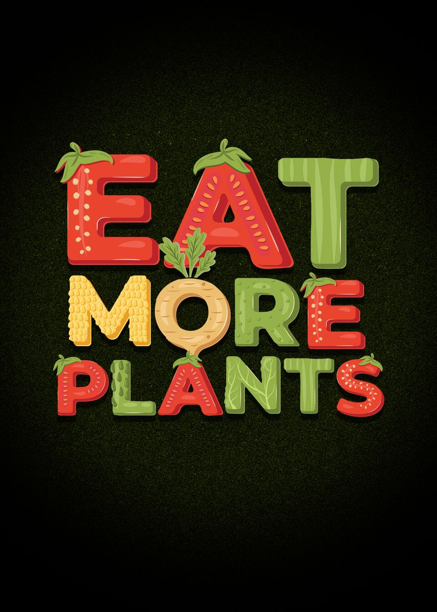 'vegetarian and vegan' Poster by VikingWayOfLife Design | Displate