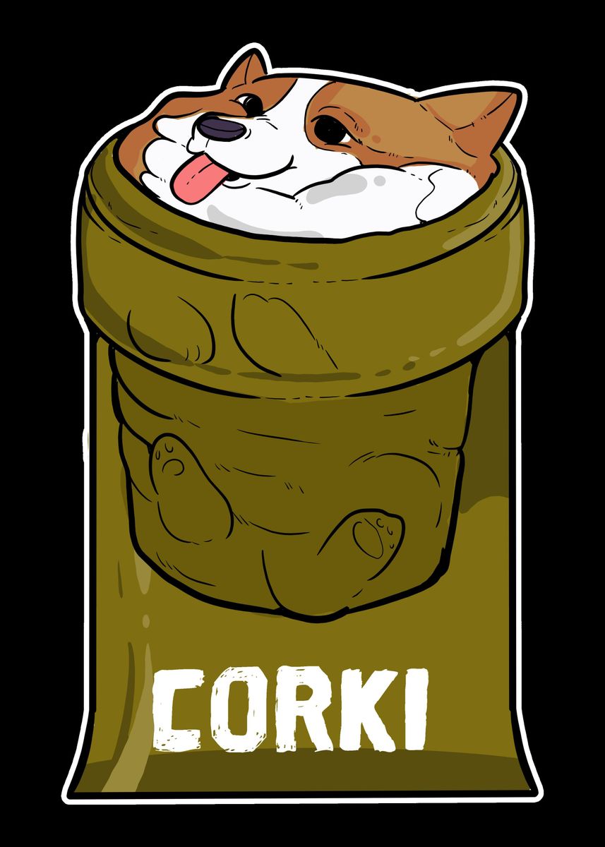 'Corki Dog Owner Gift' Poster, picture, metal print, paint by ...