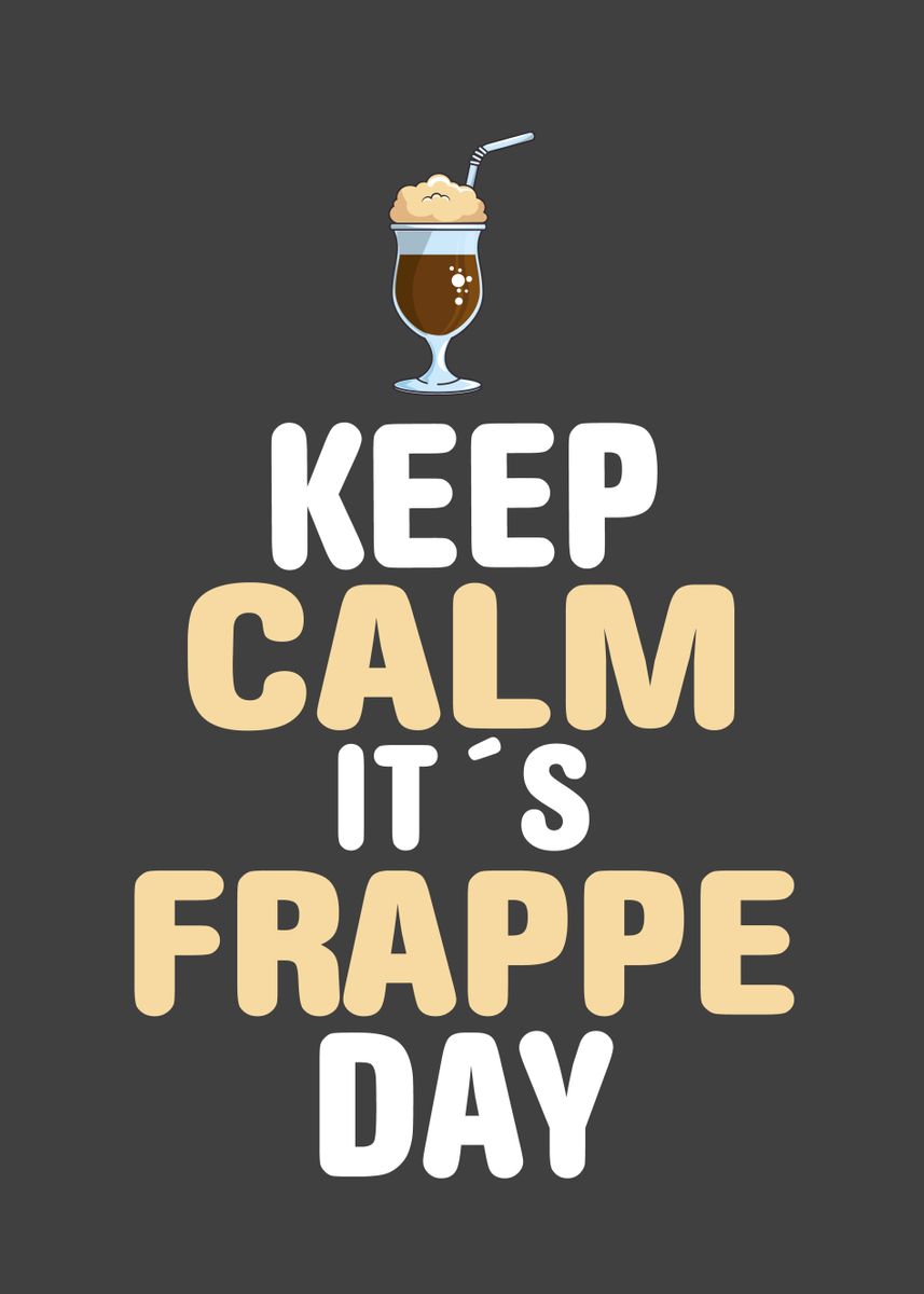 'Frappe Puns' Poster, picture, metal print, paint by schmugo | Displate