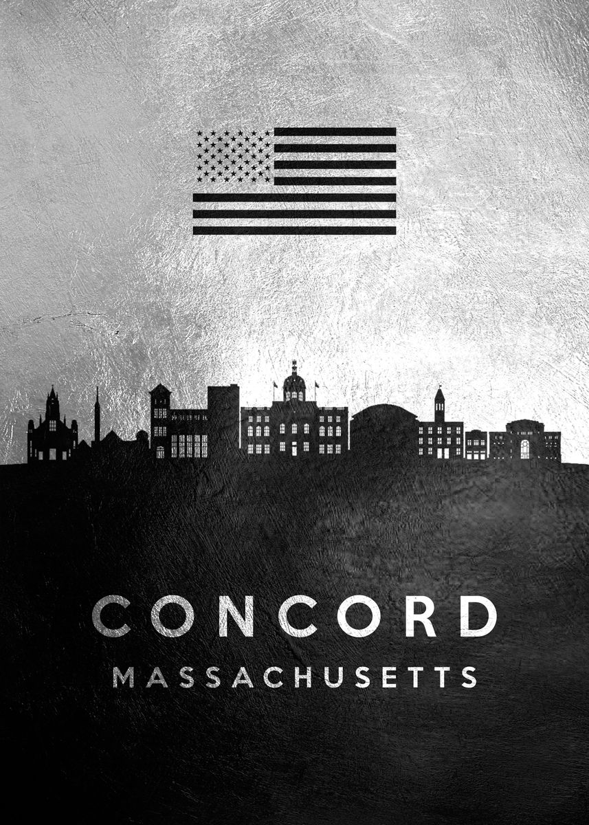 'Concord Massachusetts' Poster, picture, metal print, paint by ...