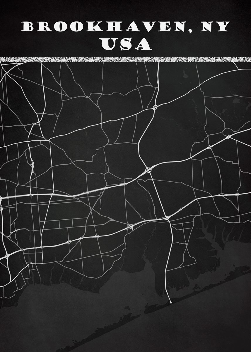 'BROOKHAVEN NEW YORK USA' Poster, picture, metal print, paint by Atomic ...