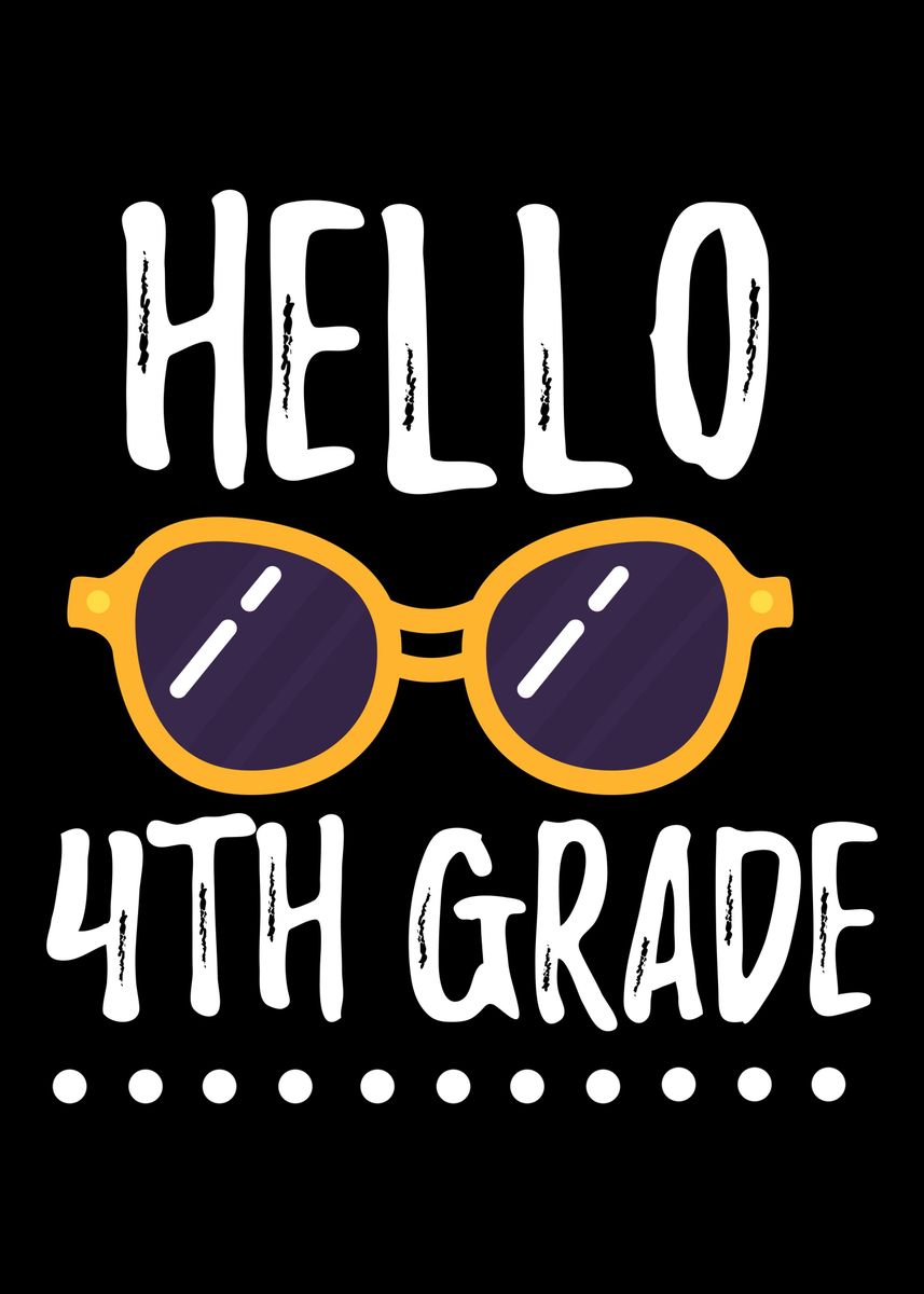 '4th Grade Cool' Poster, picture, metal print, paint by Cooldruck ...