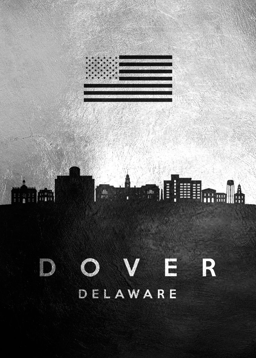 'Dover Delaware Skyline' Poster by ABConcepts | Displate