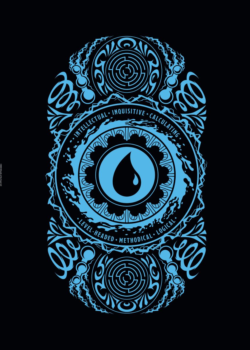 'Blue' Poster, picture, metal print, paint by Magic The Gathering ...