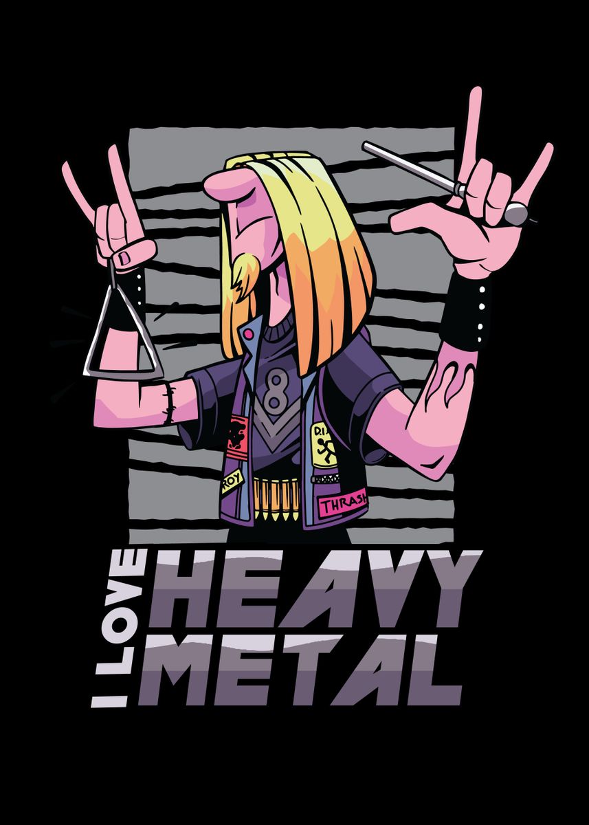 'Heavy Metal Triangle' Poster, picture, metal print, paint by ...