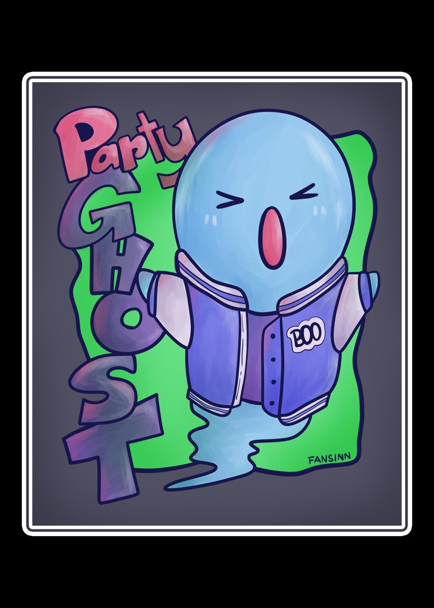 'Halloween Party spirit gho' Poster, picture, metal print, paint by ...