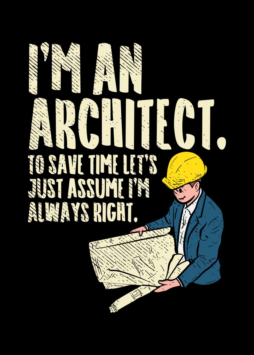 'Architect Definition' Poster, picture, metal print, paint by Shiva121 ...