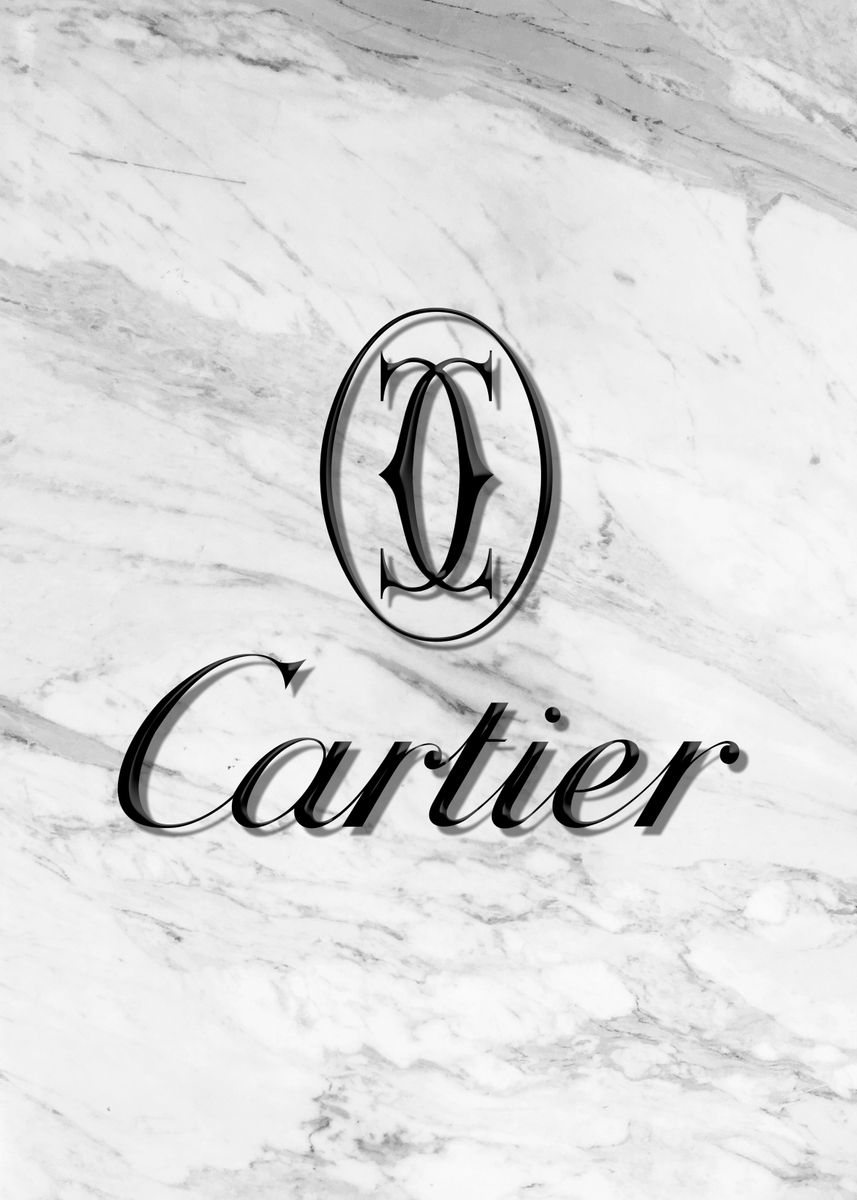 'Marbled Cartier' Poster, picture, metal print, paint by Full Throttle ...