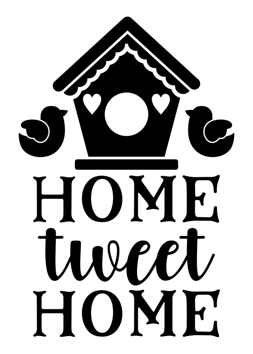 'Home tweet home' Poster, picture, metal print, paint by Juliana RW ...