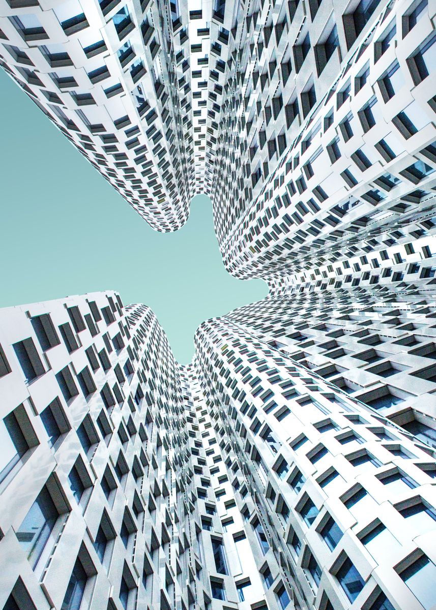 'Low angle view' Poster, picture, metal print, paint by Sam Kal | Displate