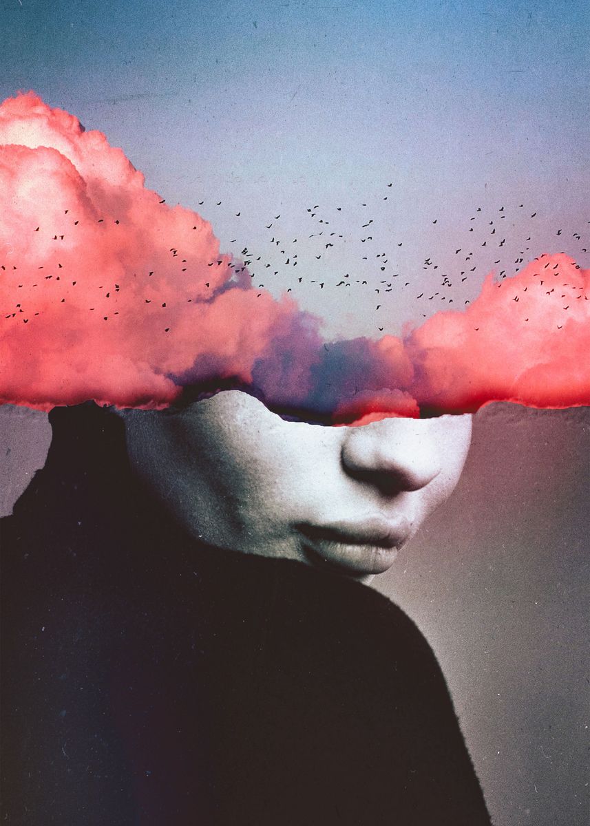 'Clouded' Poster by seam less | Displate