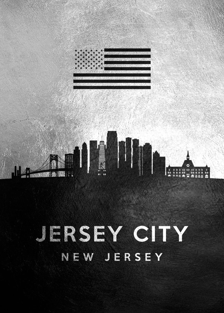 'Jersey City New Jersey' Poster, picture, metal print, paint by ...