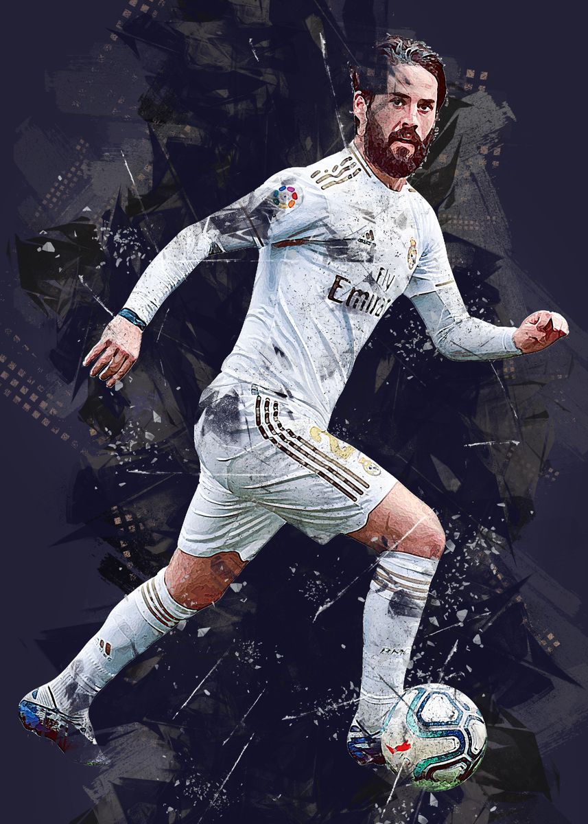 'Isco' Poster, picture, metal print, paint by Anderson Felix | Displate