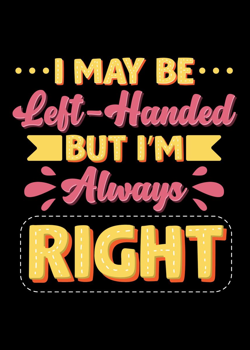 'Left handed Lefty' Poster, picture, metal print, paint by Michael ...