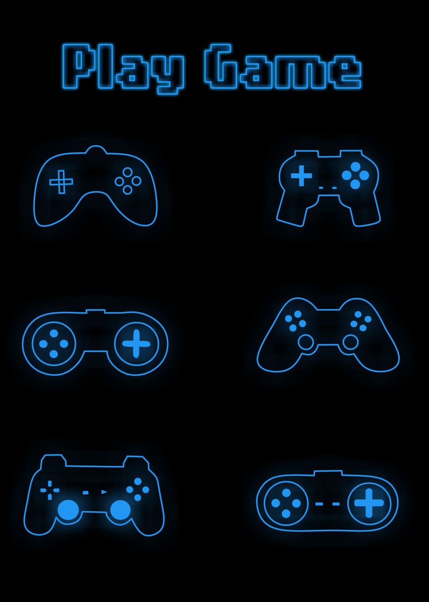 'Joystick' Poster, picture, metal print, paint by Ryan | Displate