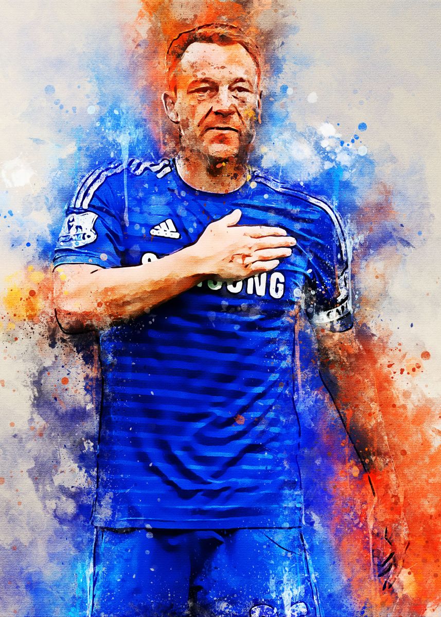 'John Terry' Poster, picture, metal print, paint by Farwell Florentino ...