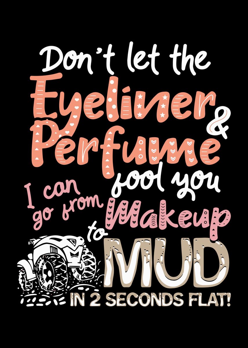 'Four Wheeler Girl Quad' Poster by LaLou | Displate