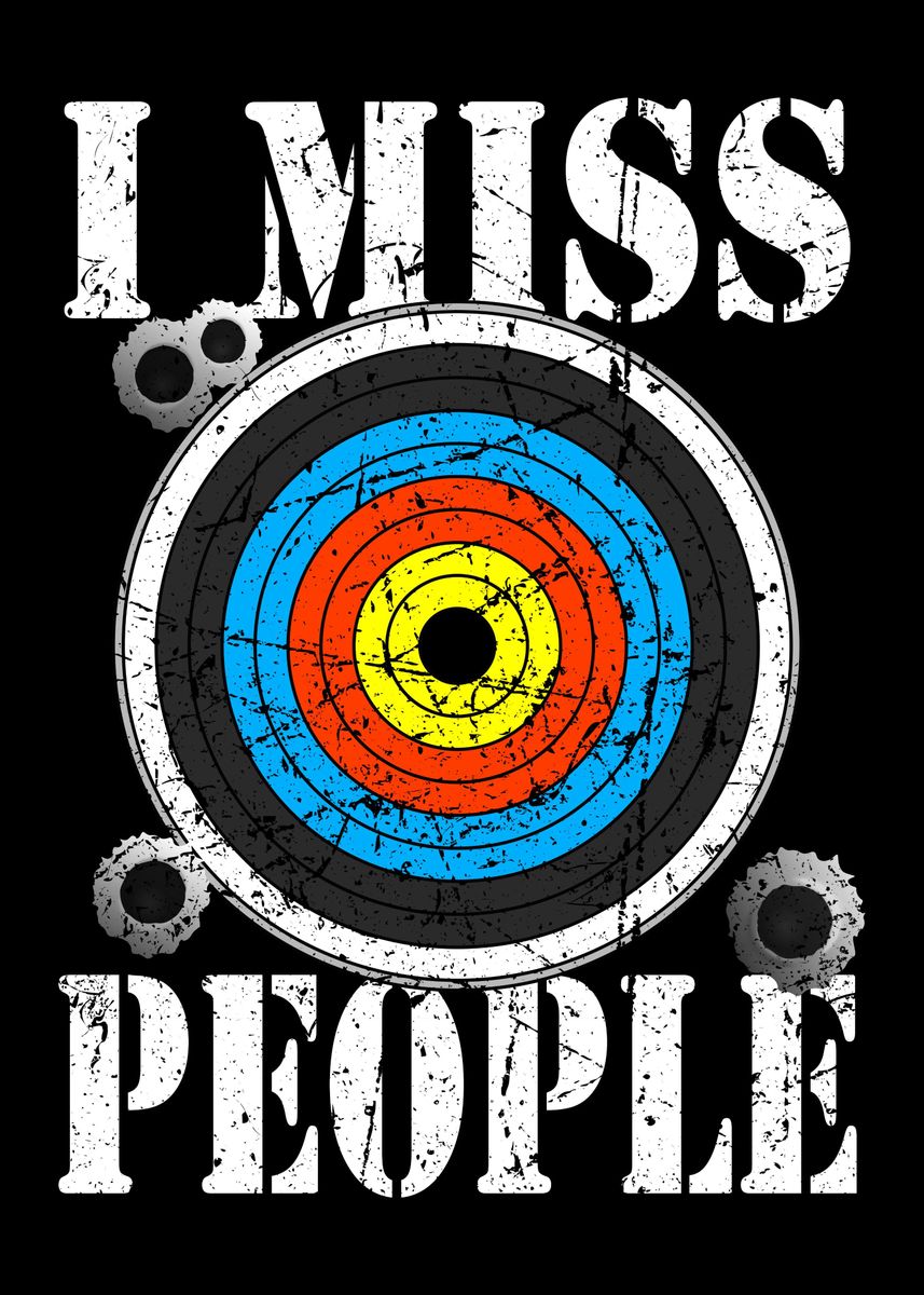 'I Miss People' Poster by EDventures | Displate