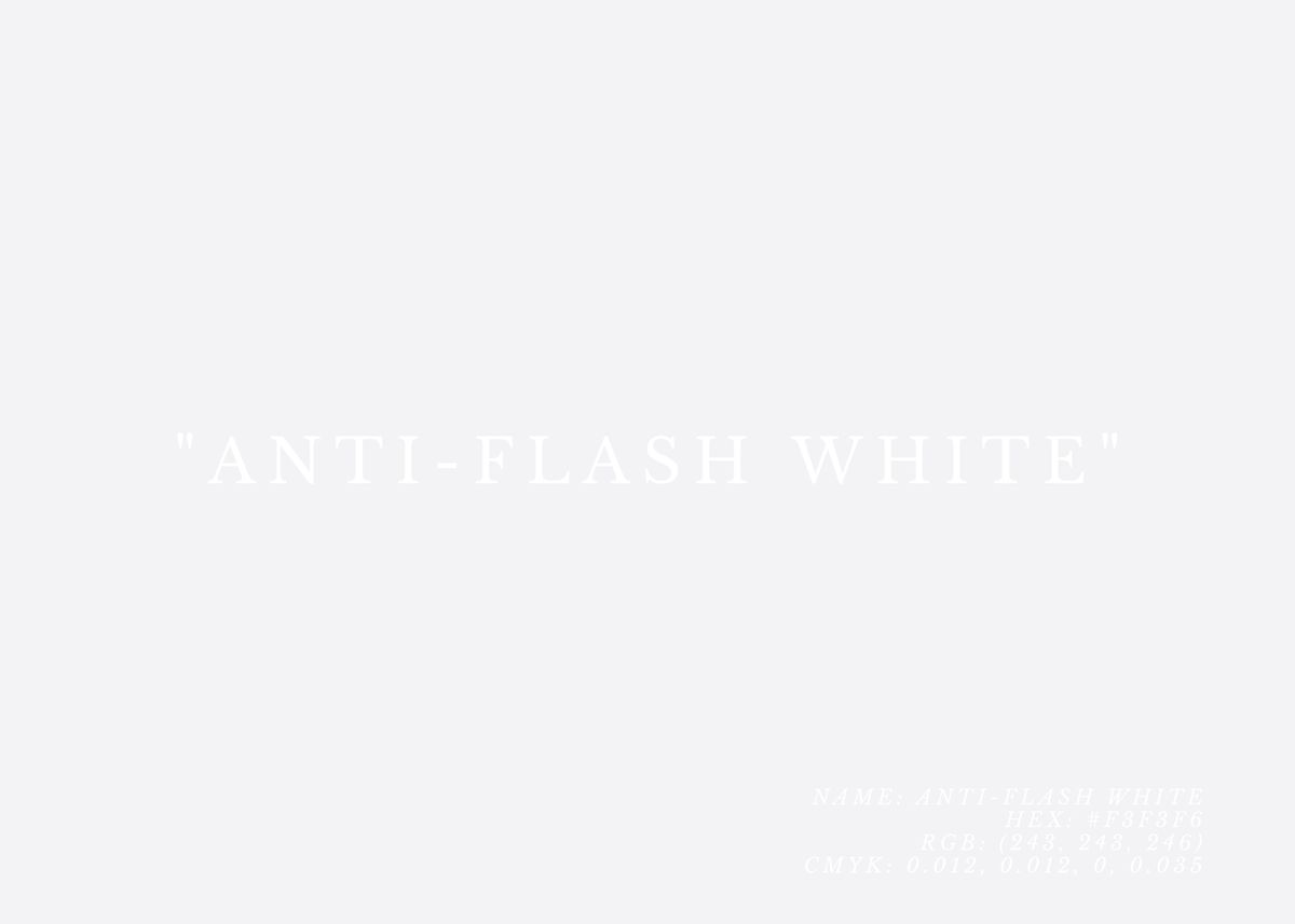 'AntiFlash White ' Poster by BLVCK BLEACH | Displate