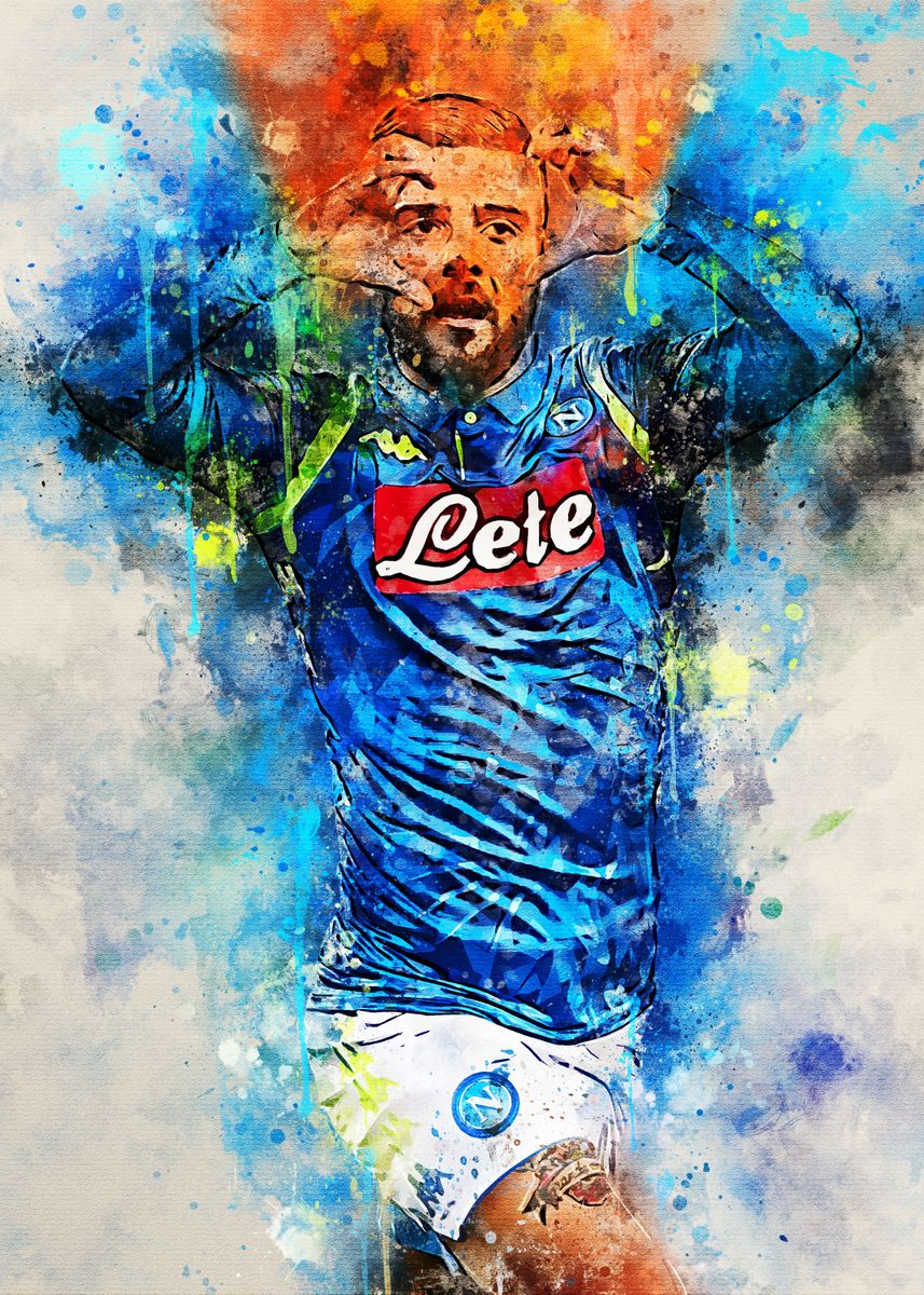 'Lorenzo Insigne' Poster, picture, metal print, paint by Josiah ...