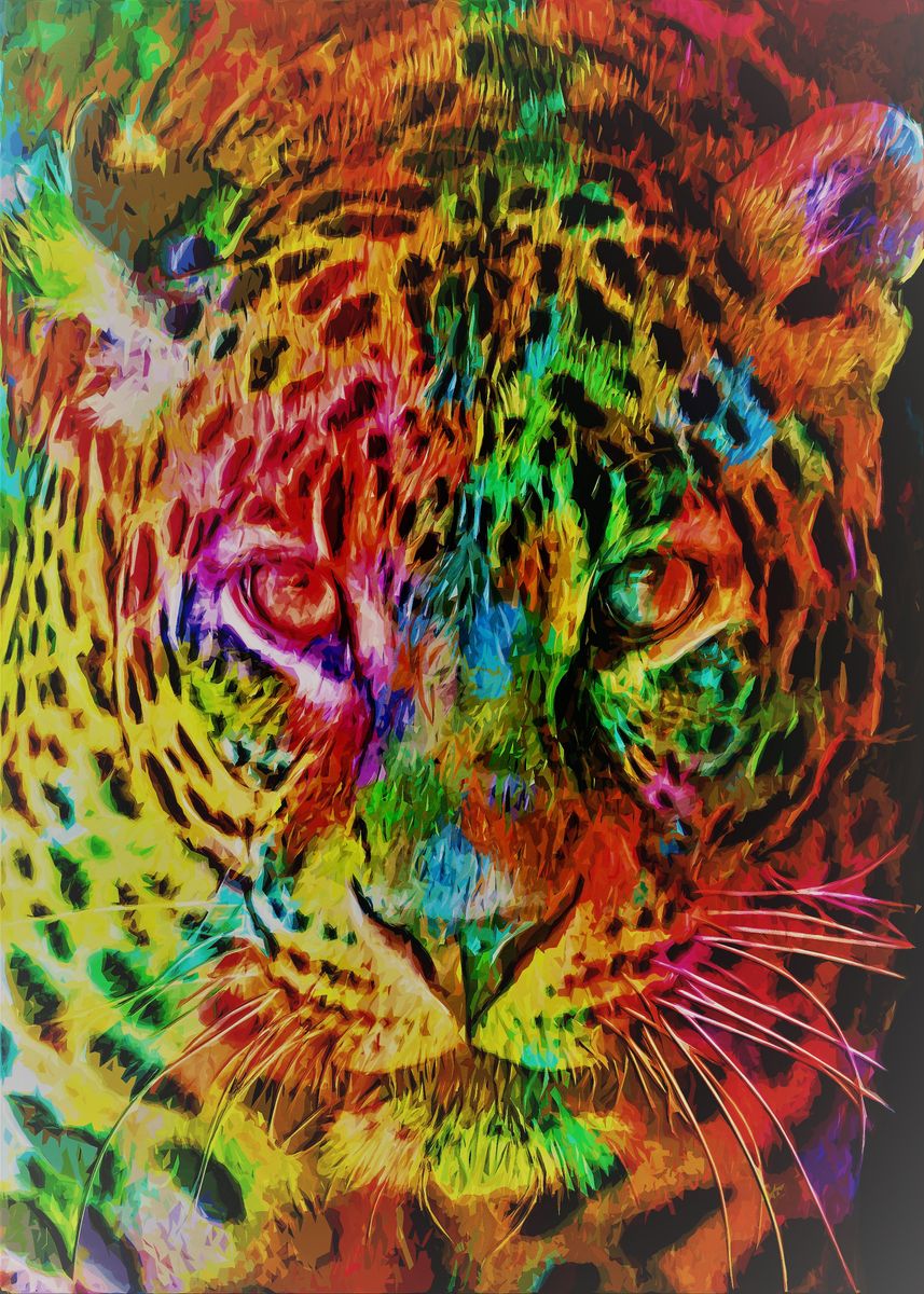 'Leopard in Real Life 2' Poster by Oizy Production | Displate