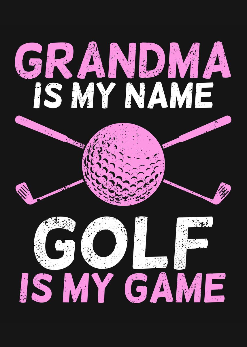 'Golfing Grandmother Design' Poster by Marcel Doll | Displate