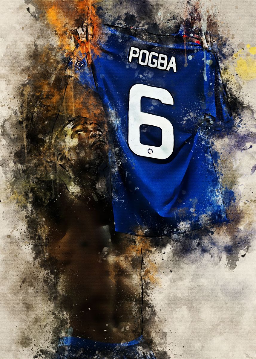 'Paul Pogba' Poster, picture, metal print, paint by Dutton Jerrell | Displate