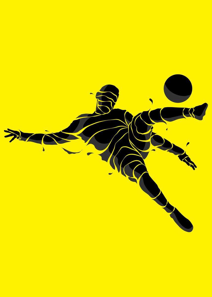 'Football soccer goals' Poster, picture, metal print, paint by Ari ...