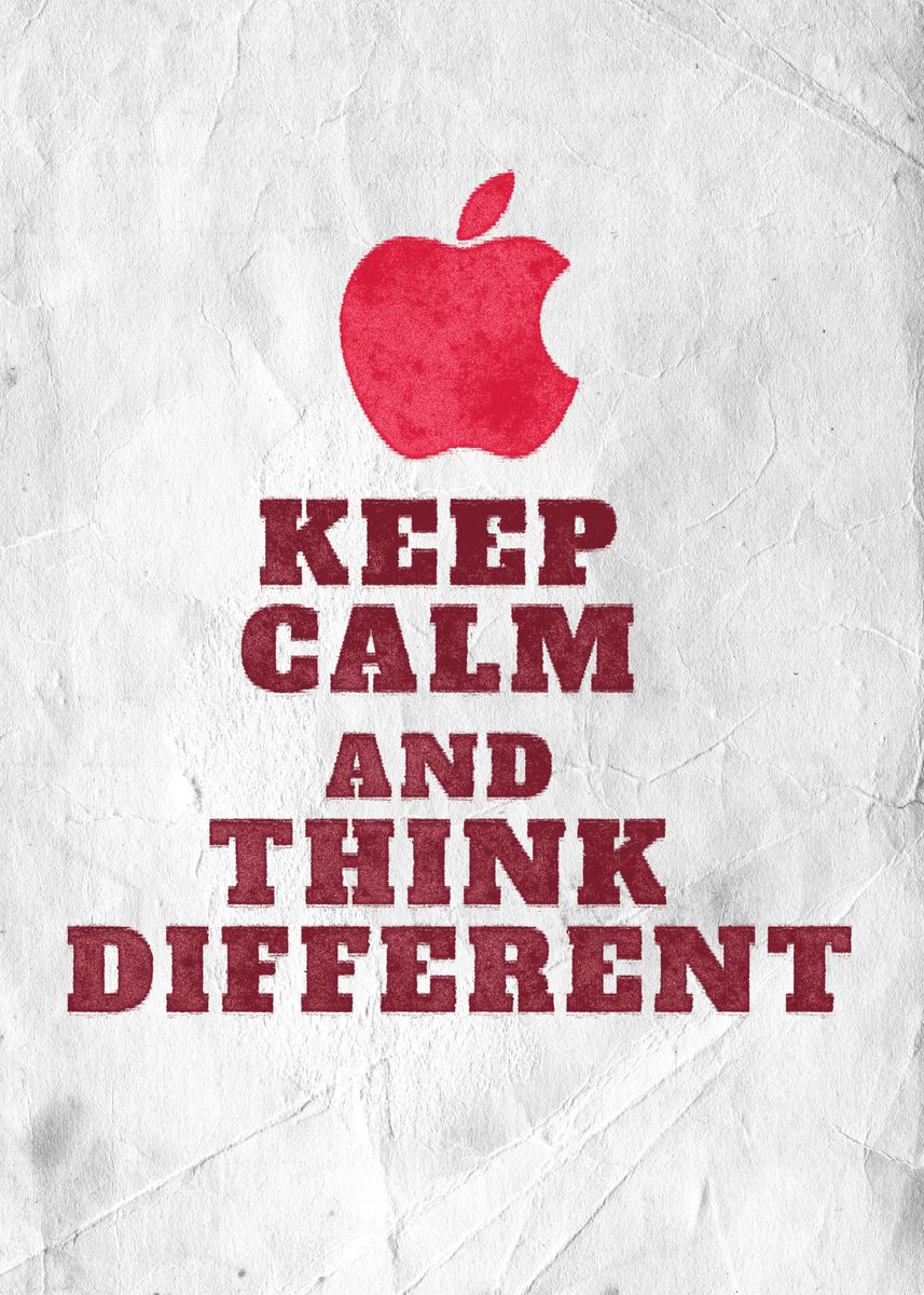 'Think different' Poster, picture, metal print, paint by Mobilunik ...
