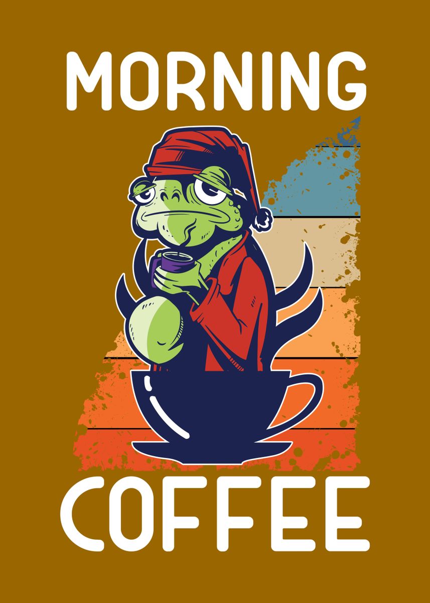 'Morning Frog' Poster by MrColorUp | Displate