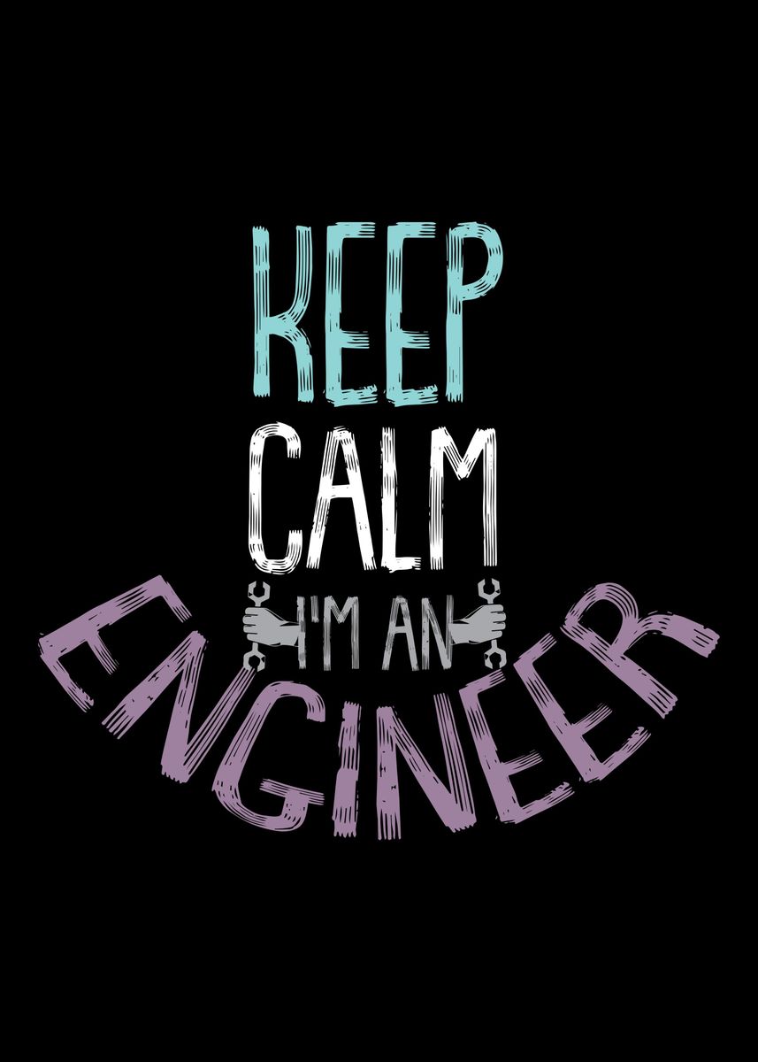 'engineer funny engineering' Poster, picture, metal print, paint by ...