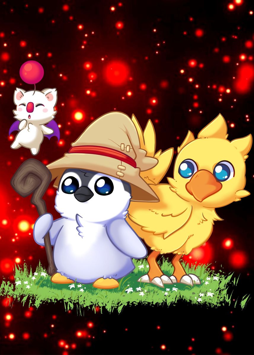 'Final Fantasy Pengo' Poster, picture, metal print, paint by Dr Pengo ...